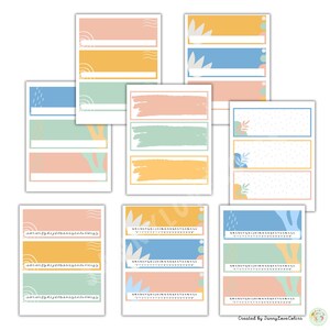 MODERN BOHO Student Desk Name Plate | Editable Name Tags | Printable ...