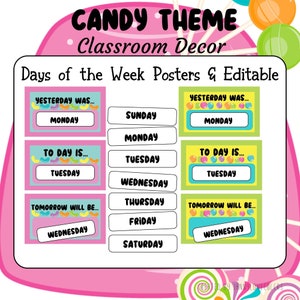 Candy Theme - Classroom Decor Bundle | Back to School Classroom ...
