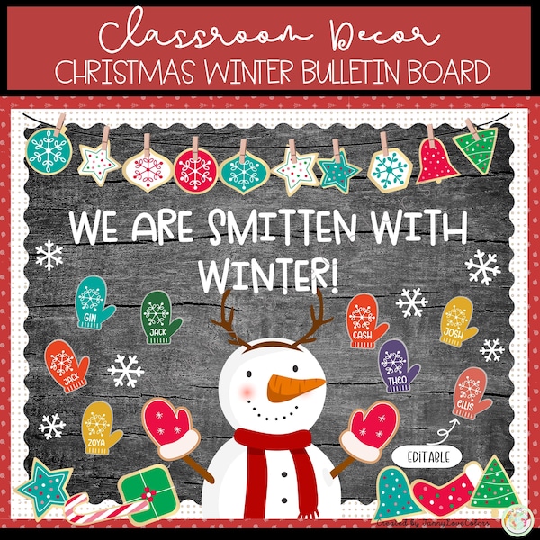 Winter Bulletin Board Kit - Etsy