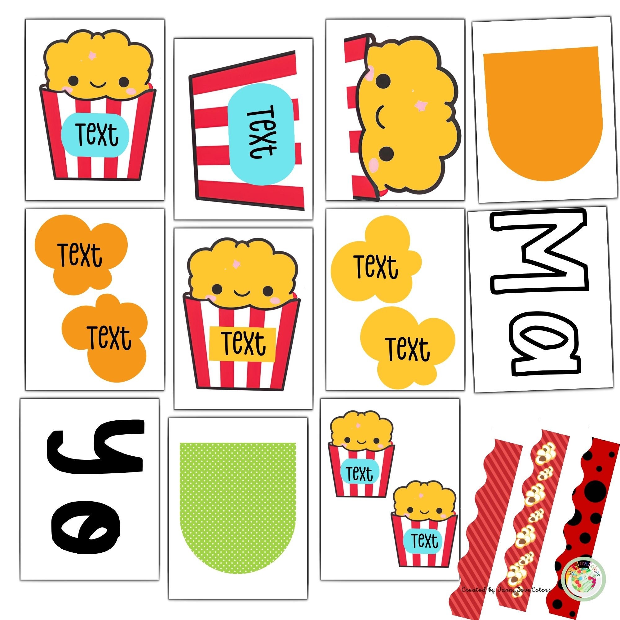 Back to School Popcorn Bulletin Board, Door Decor or Poster - Etsy