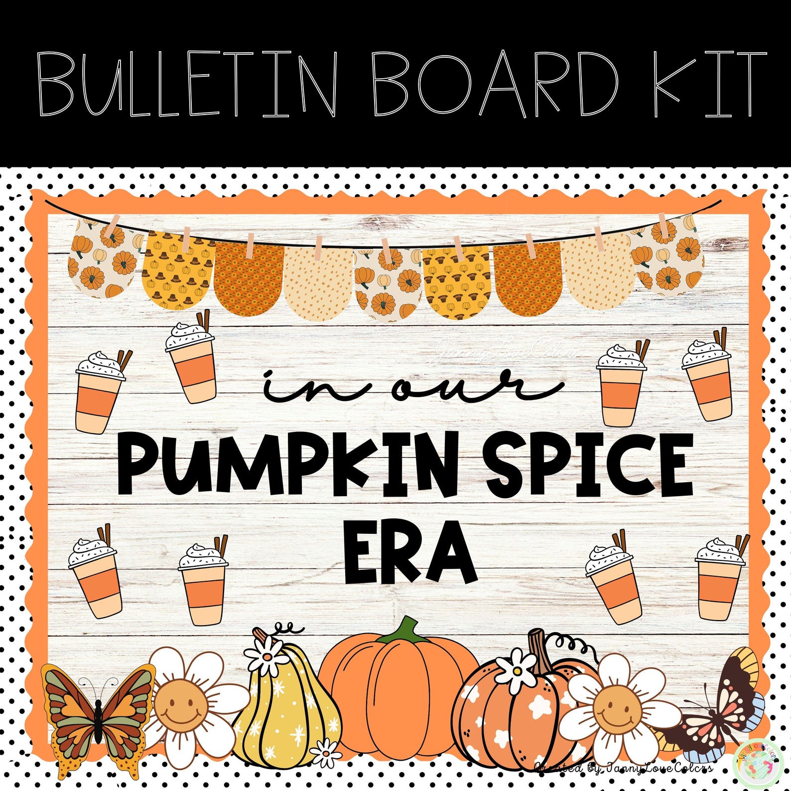 Thanksgiving Bulletin Board Kit: "in Our Thankful Era" Classroom Decor ...