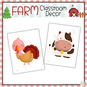 Farm Animals Classroom Decor | Back to School Bulletin Board | Door ...