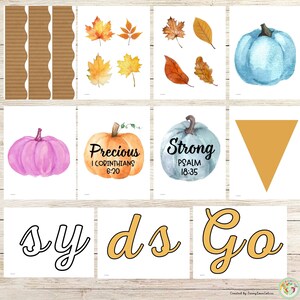 Fall Christian Bulletin Board Kit: God Says You Are (digital Download ...