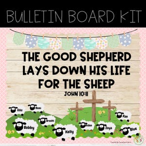 Sheep Bulletin Board | Farm Bulletin Board | Christian Bulletin Board ...