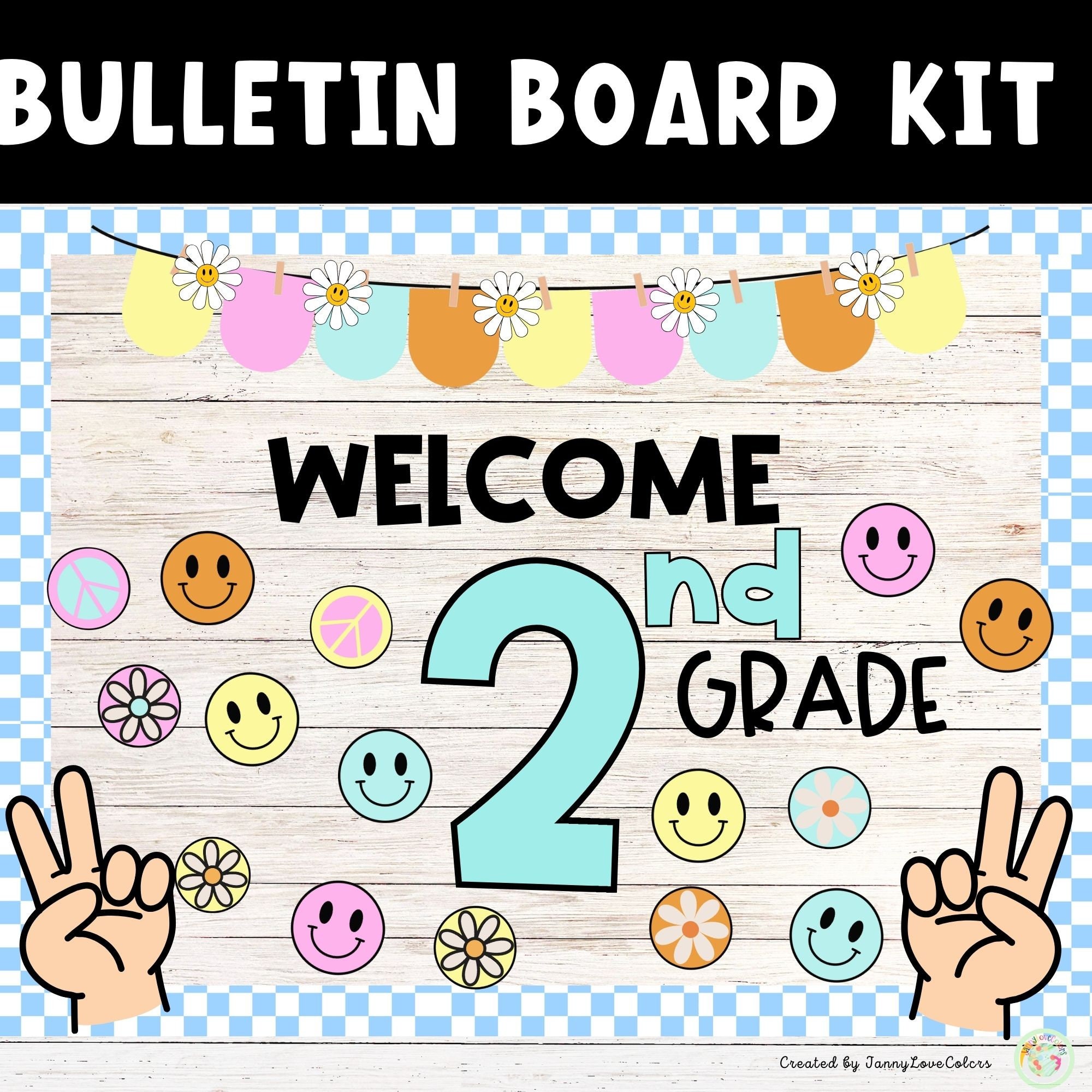 Back to School Bulletin Board Decor Kit: Welcome Letters (digital ...