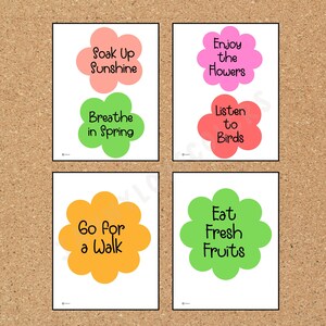 Spring Mental Health Bulletin Board March April Classroom Door Decor ...