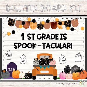 Halloween Bulletin Board Kit, Truck - Halloween - October Bulletin ...