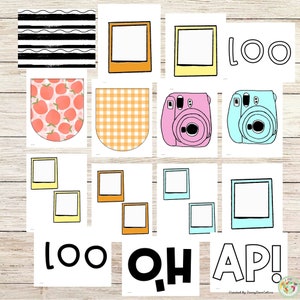 Back to School Polaroid Bulletin Board Kit Classroom Decor Editable - Etsy