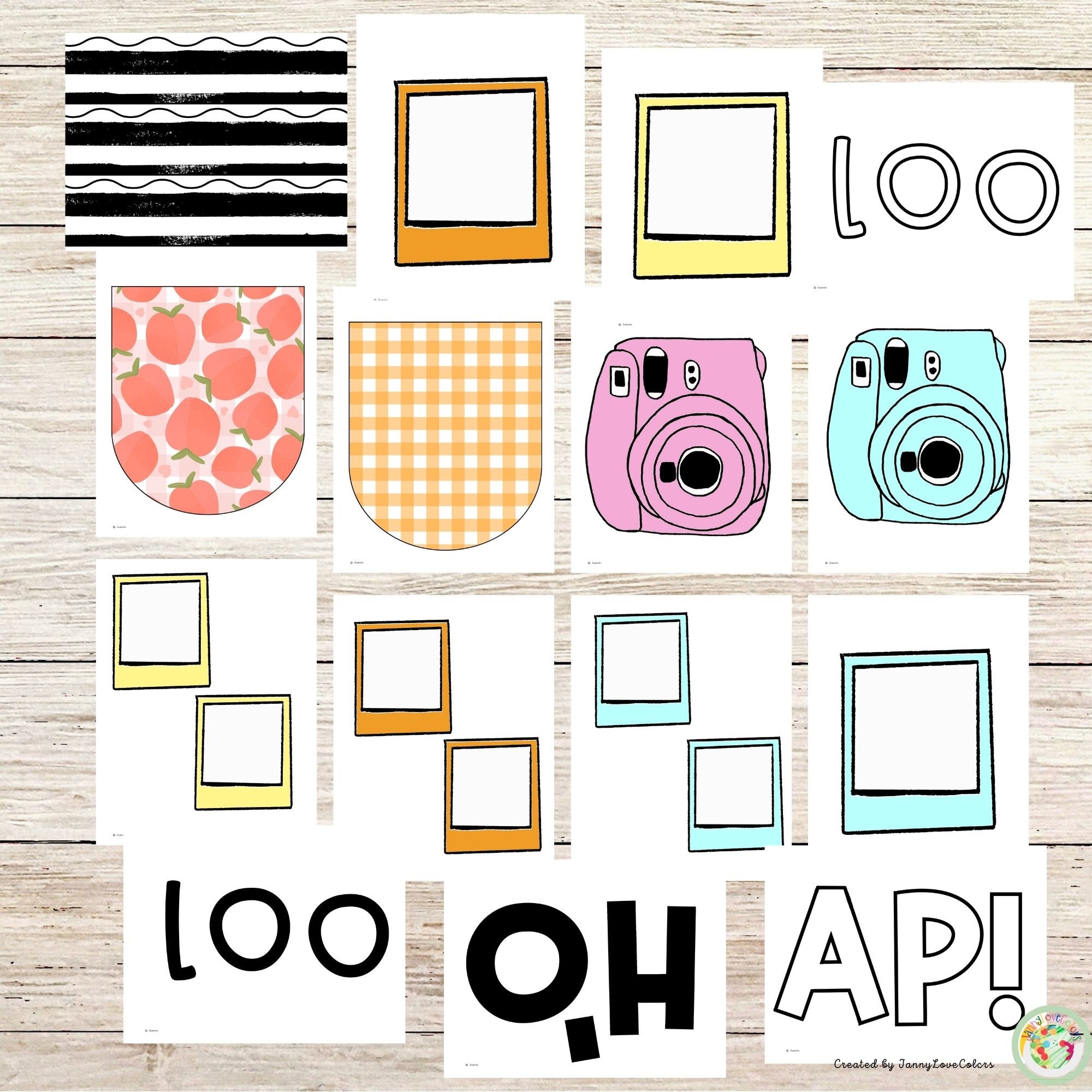 Back to School Polaroid Bulletin Board Kit Classroom Decor Editable - Etsy