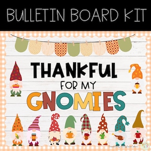 Fall Gnomies- Gnome Bulletin Board Kit- Door Decor - September ...