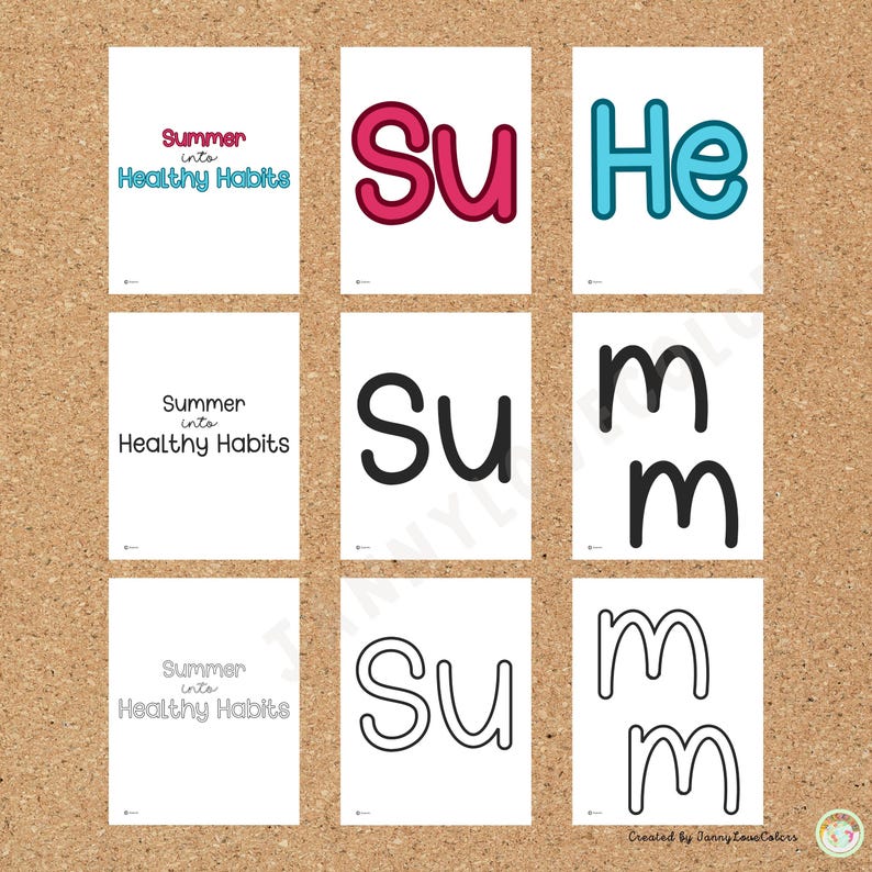 Summer Healthy Habits Bulletin Board Kit: Classroom Decor (printable ...