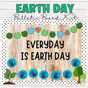 Earth Day Bulletin Board, April Door Decor Classroom Display, Earth Day ...