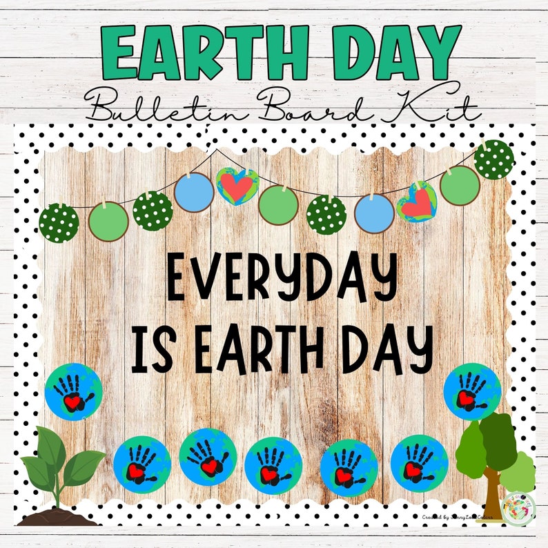Earth Day Bulletin Board, April Door Decor Classroom Display, Earth Day ...