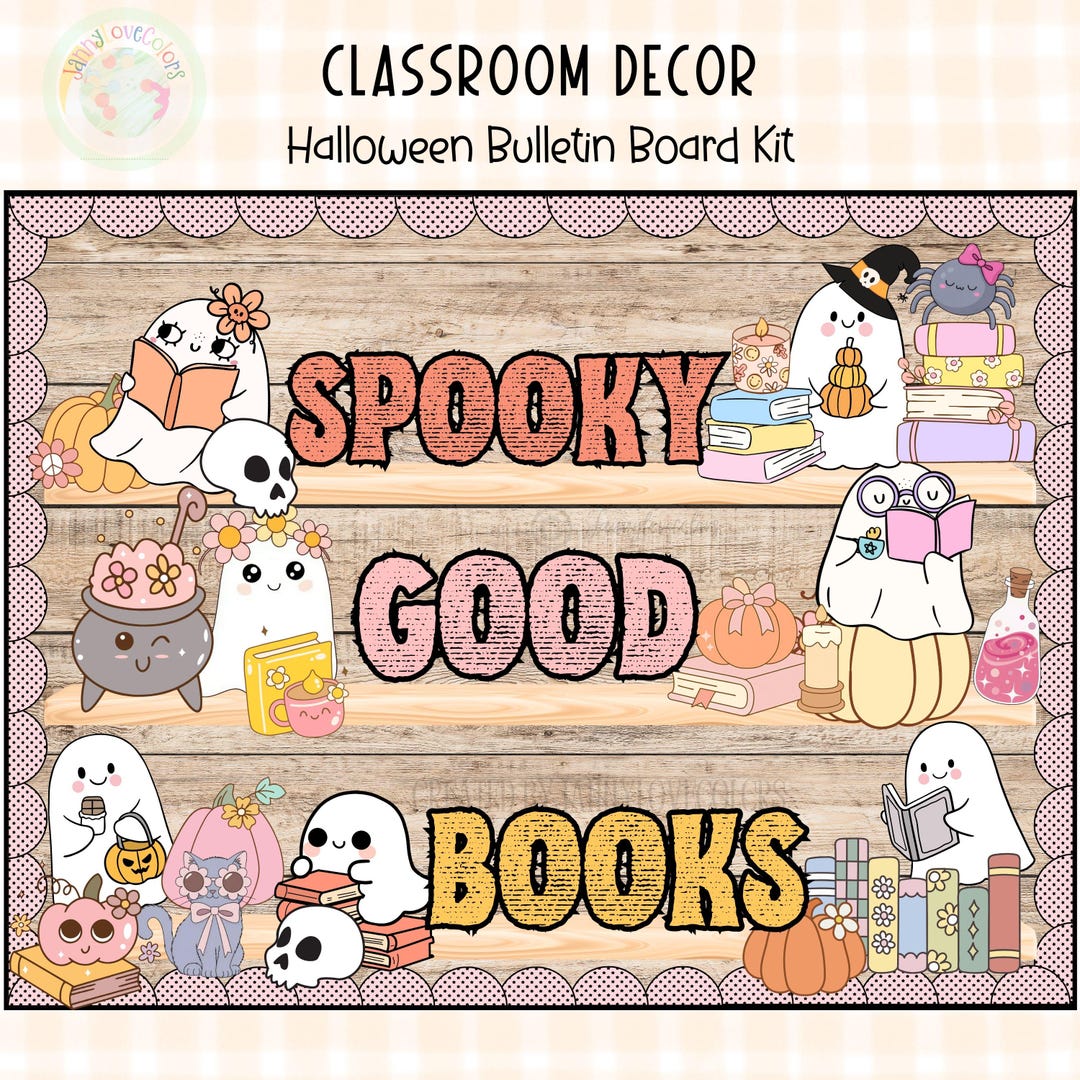 Halloween Bulletin Board Kit: Classroom Autumn Decor (PDF Downloadable ...