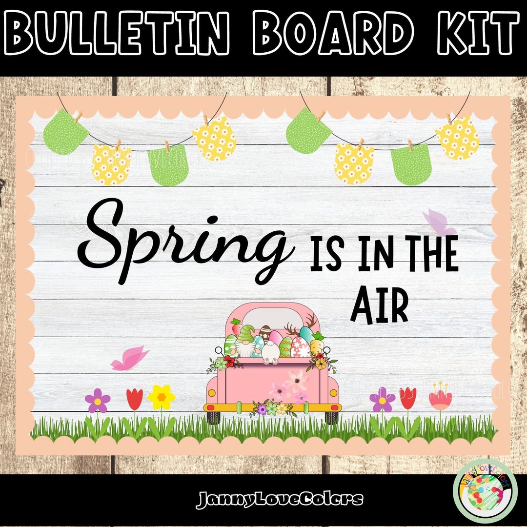 Spring Flower Truck - March Bulletin Board-door Decor- Classroom Decor ...