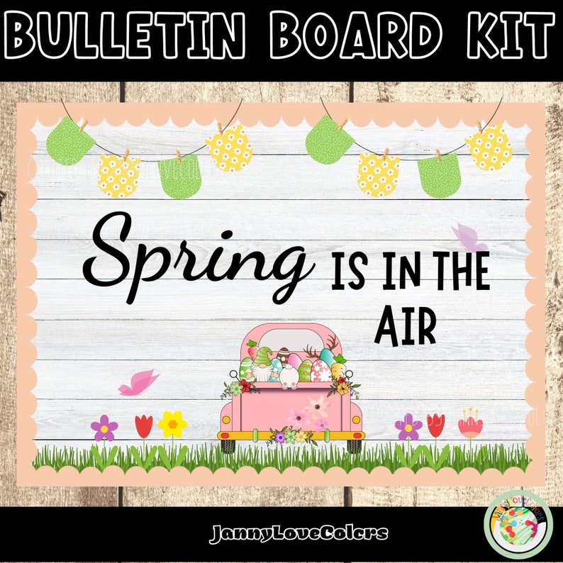 Spring Flower Truck March Bulletin Board-door Decor - Etsy