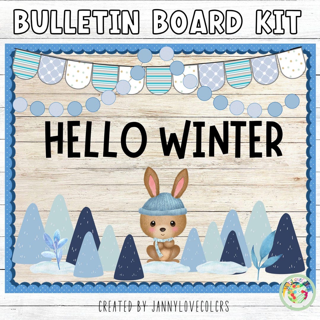 Winter/january Bulletin Board Set, Classroom Decor, Winter Bulletin ...