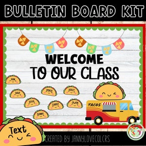 Taco 'bout a Great Class | Taco Bulletin Board Kit | Door Decor ...