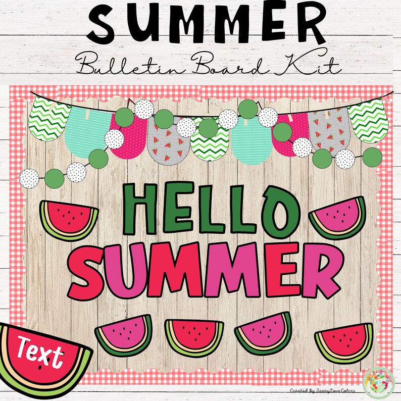 Sweet Summertime Bulletin Board Kit: End of Year Classroom Decor ...