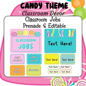 Candy Theme - Classroom Decor Bundle | Back to School Classroom ...