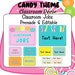 Candy Theme Classroom Decor Bundle Back to School Classroom Decoration ...