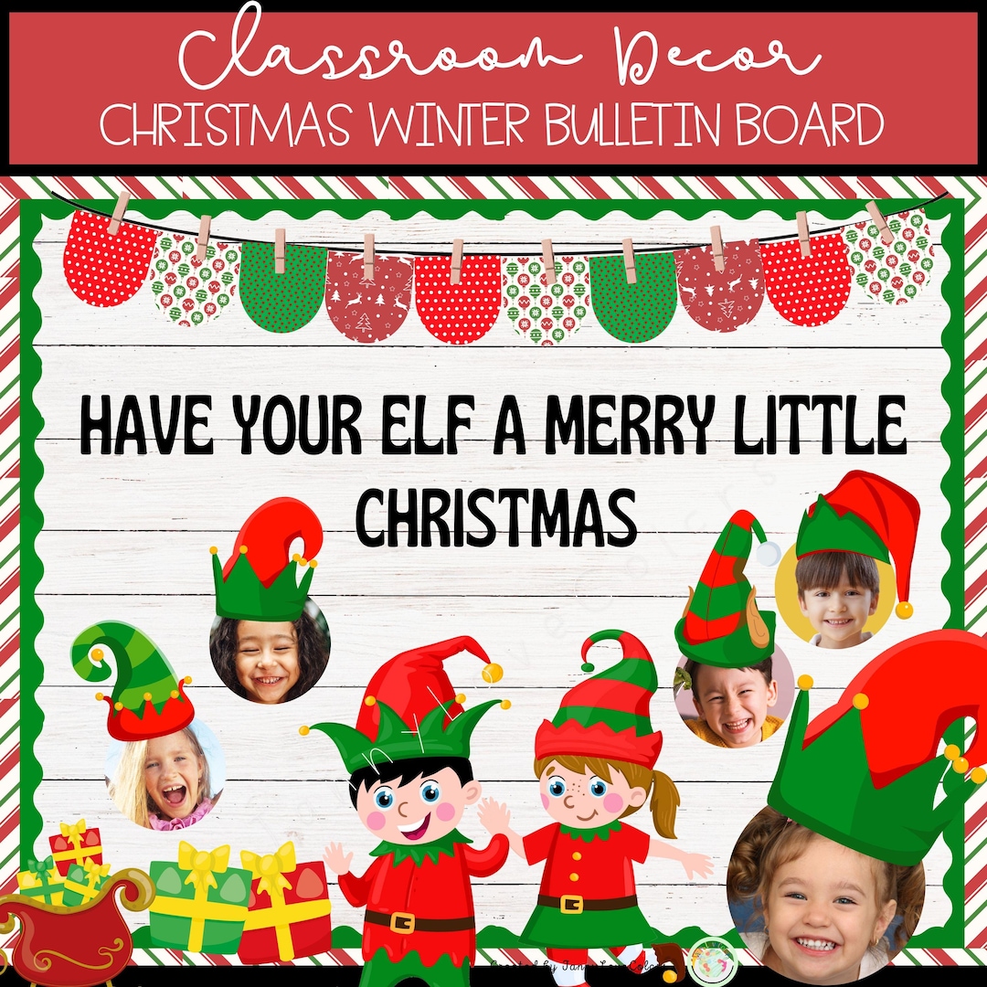 Elf Yourself Christmas Bulletin Board or Door Decoration December ...