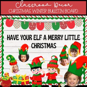 Elf Yourself Christmas Bulletin Board or Door Decoration December ...