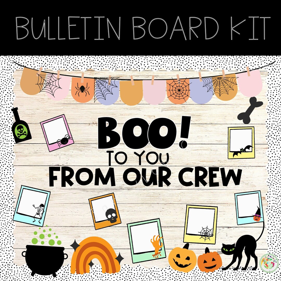 Fall Halloween Bulletin Board Decor: Classroom Door Decoration (digital ...
