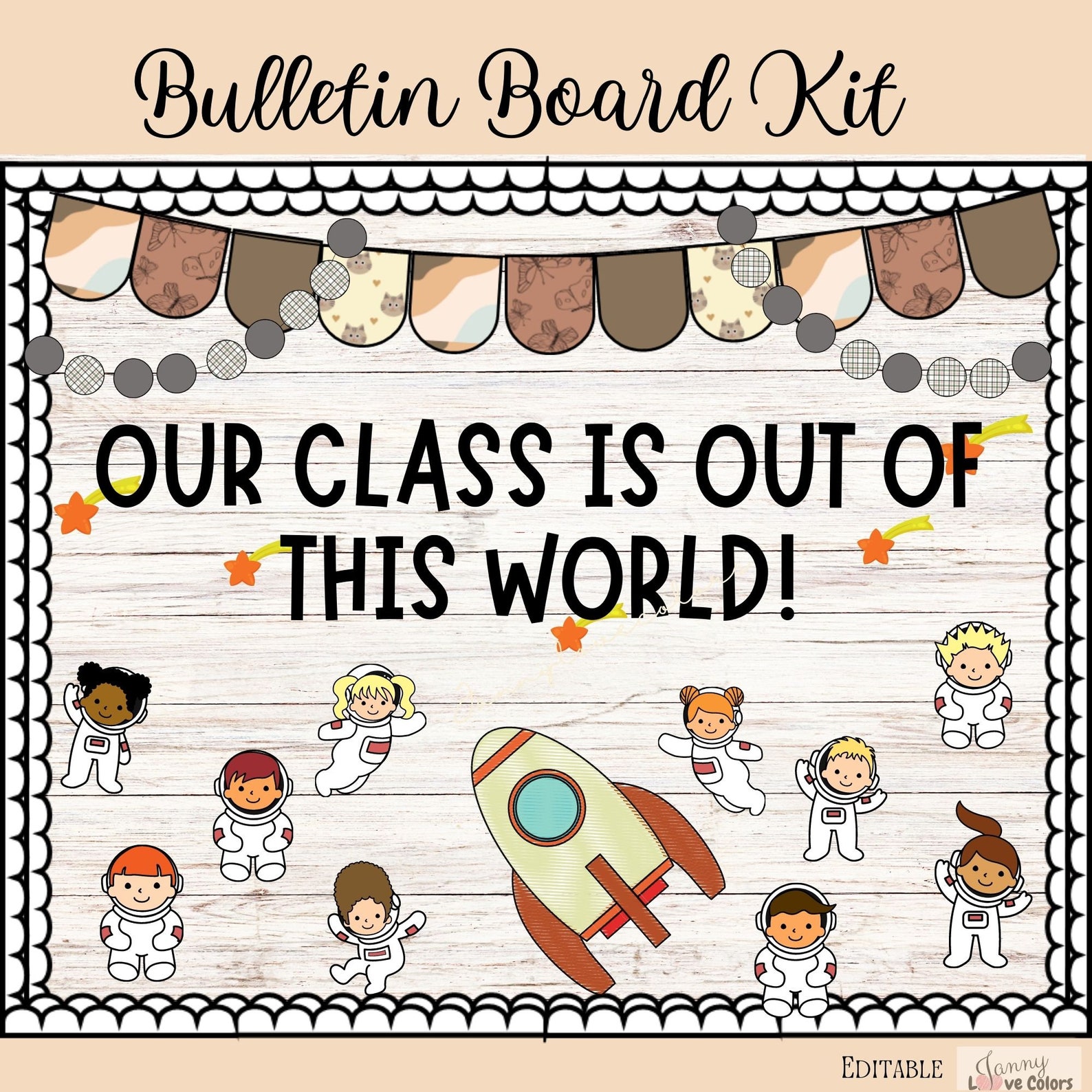 Welcome to Outer Space Bulletin Board Kit Classroom Decor - Etsy