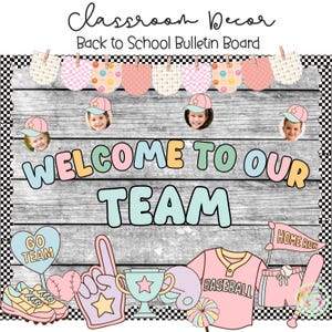 Baseball Bulletin Board Kit, Sports Themed Classroom Decor, School ...