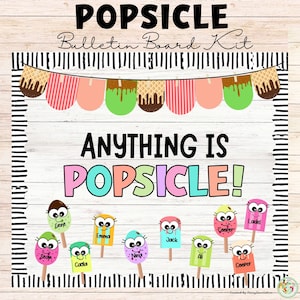 Summer Bulletin Bulletin Board | Summer Popsicle Door Decor | Popsicle ...