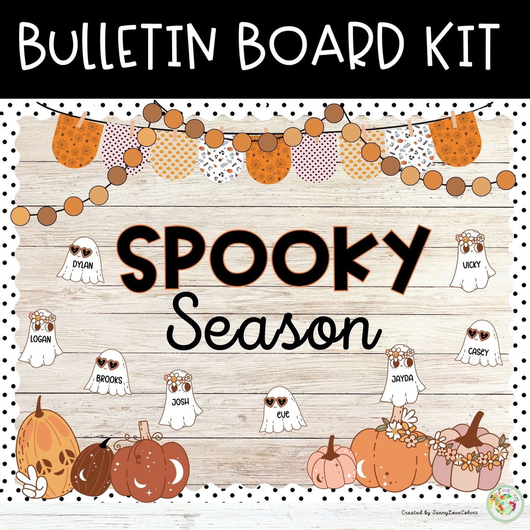 Spooky Season Bulletin Board Kit | Halloween | Holiday | Classroom ...