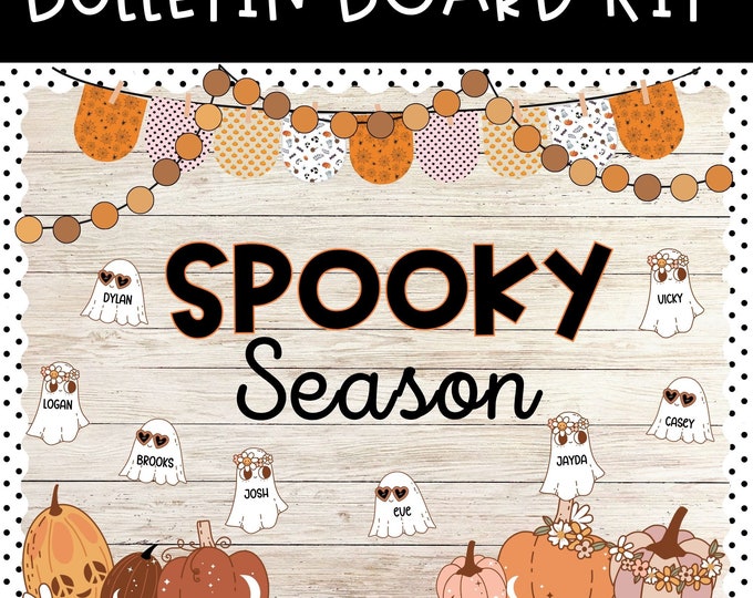 Halloween Bulletin Board Kit | Classroom Decor | Retro - Etsy Canada
