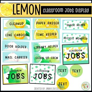 Lemon Classroom Decor Bundle: Modern Farmhouse Theme (editable) - Etsy
