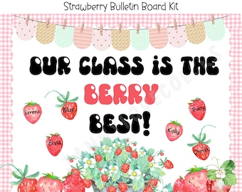 Strawberry Classroom Bulletin Board Decor (digital Download) - Etsy