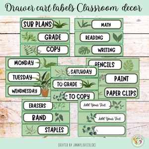 Editable Classroom Plant Boho Classroom, Classroom Management,classroom ...