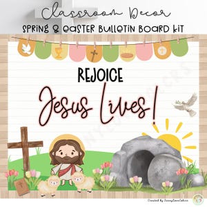 Easter Christian Bulletin Board | Spring Christian Bulletin Board ...