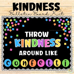 Kindness Confetti Bulletin Board Kit: Classroom Decor (digital Download ...