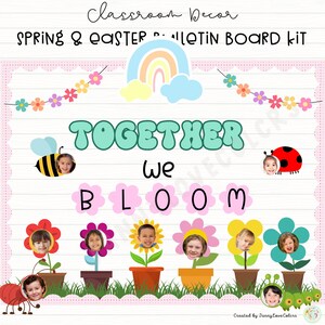 Spring Bulletin Board Kit or Door Decor Kindness Flower Classroom Decor ...