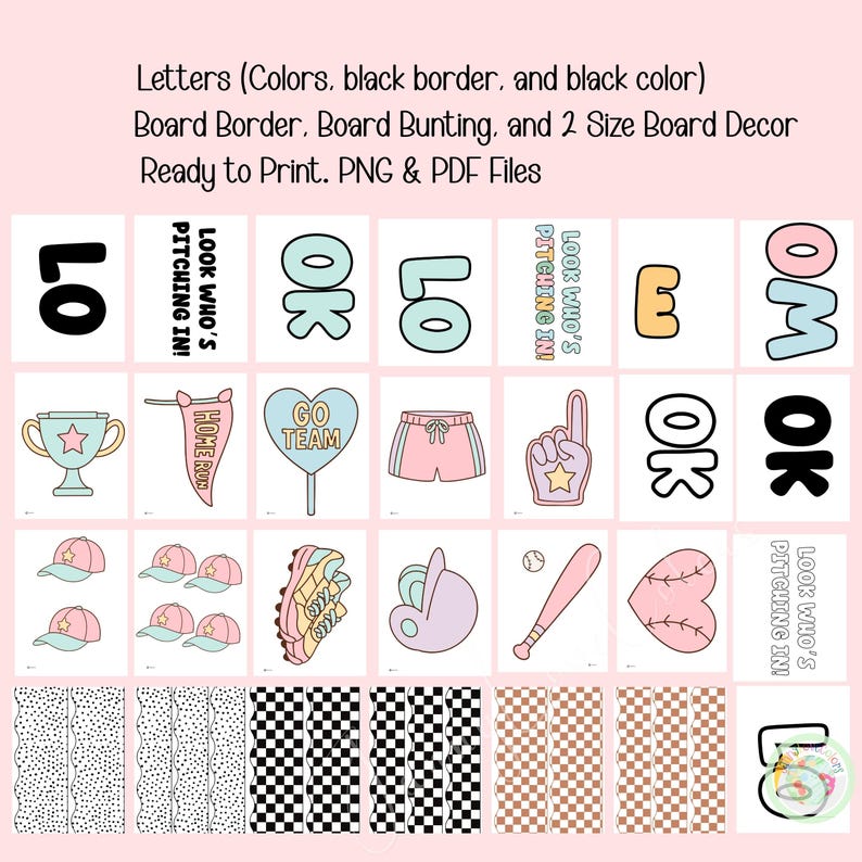 Baseball Bulletin Board Kit, Sports Themed Classroom Decor, School ...