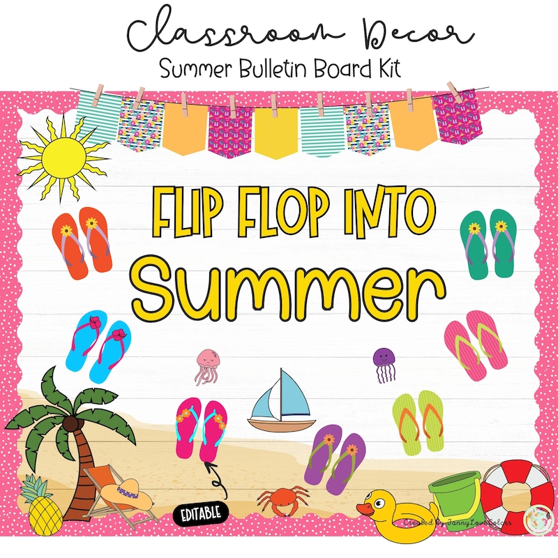Flip Flop Bulletin Board - Etsy