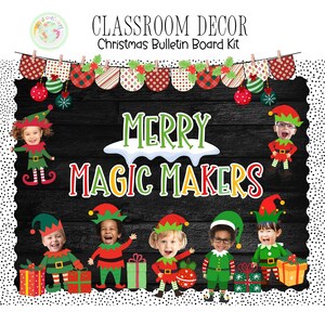 Christmas Elf Bulletin Board Kit | Holiday Classroom Decor | Winter ...
