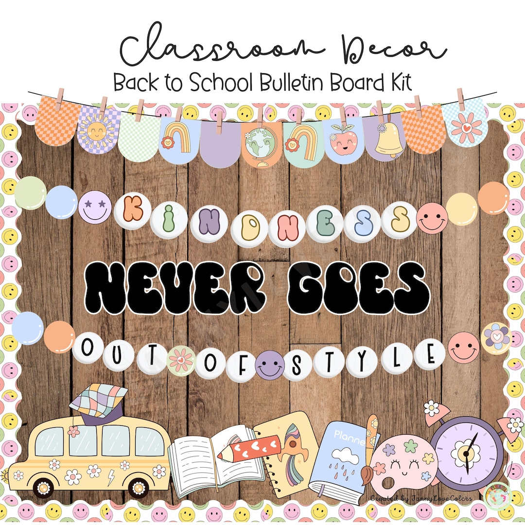Friendship Bracelet Bulletin Board | Back to School Bulletin Board Kit ...