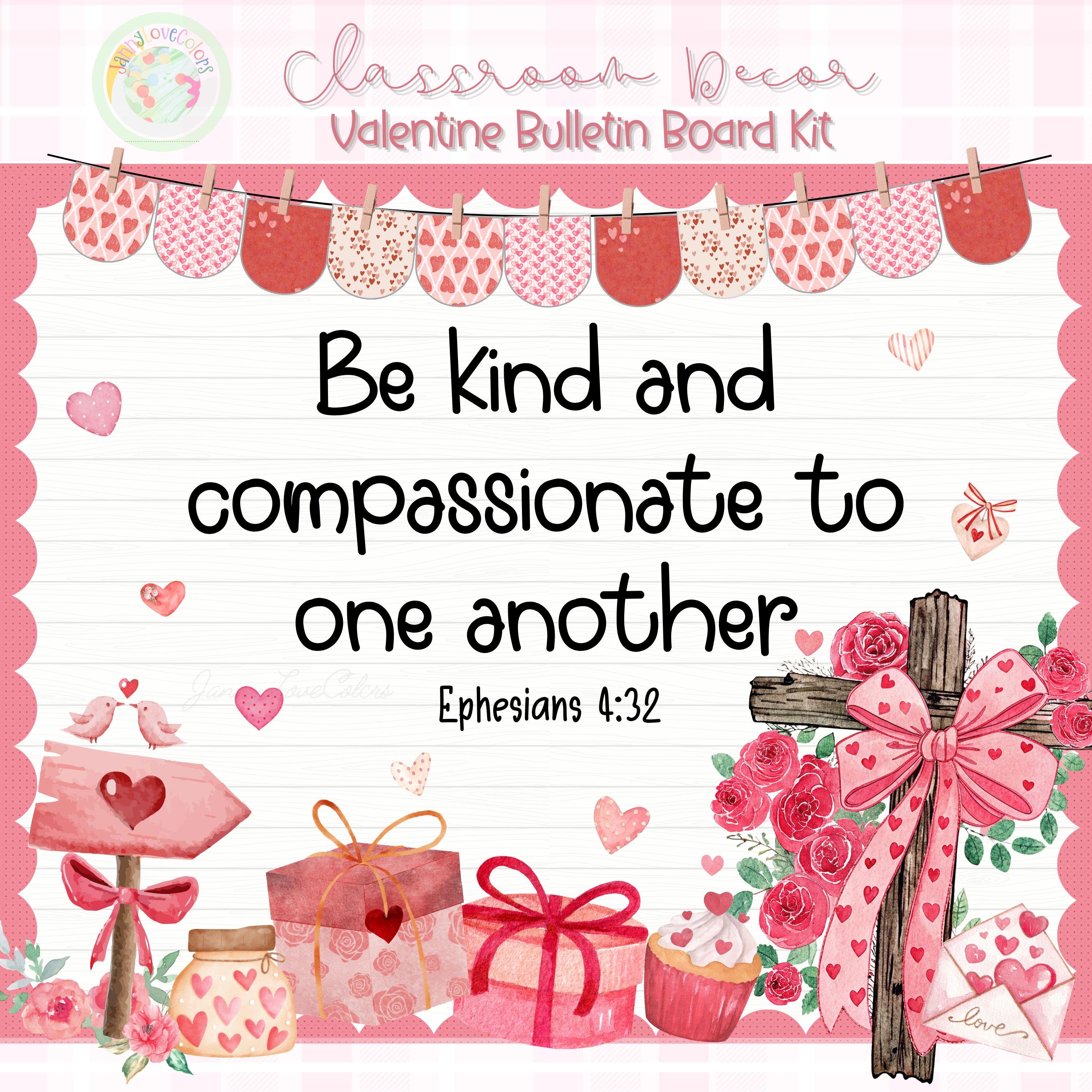 Christian Valentine Bulletin Board | February Bible Verse Christian ...