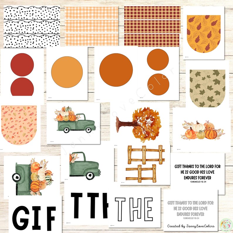 Fall Christian Bulletin Board Kit: Thanksgiving Decor (digital Download ...