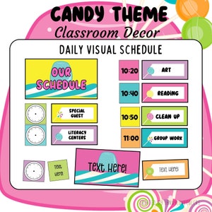Candy Theme - Classroom Decor Bundle | Back to School Classroom ...
