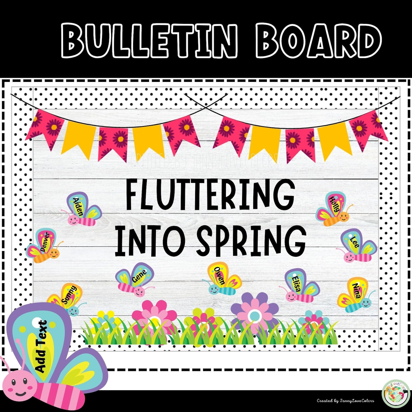 Butterflies Spring Bulletin Board ,door Decoration, Classroom Decor ...