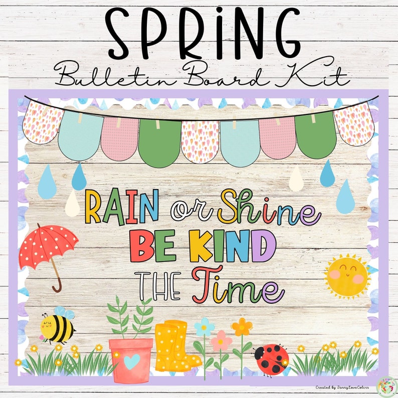 Spring Bulletin Board Decorations April Showers Bring May Flowers ...