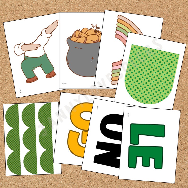 St. Patrick's Day Bulletin Board Kit: Leprechaun Classroom Decor ...