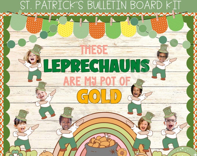 St Patrick’s Day Bulletin Board | Clovers Bulletin Board | March Door ...